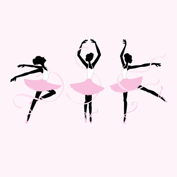 Three Ballerinas Wall Mural – Elephants on the Wall